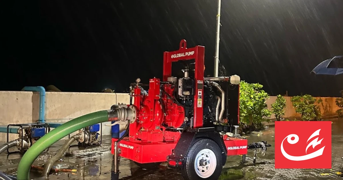 Ras Online - New high-capacity water discharge pumps deployed to combat ...